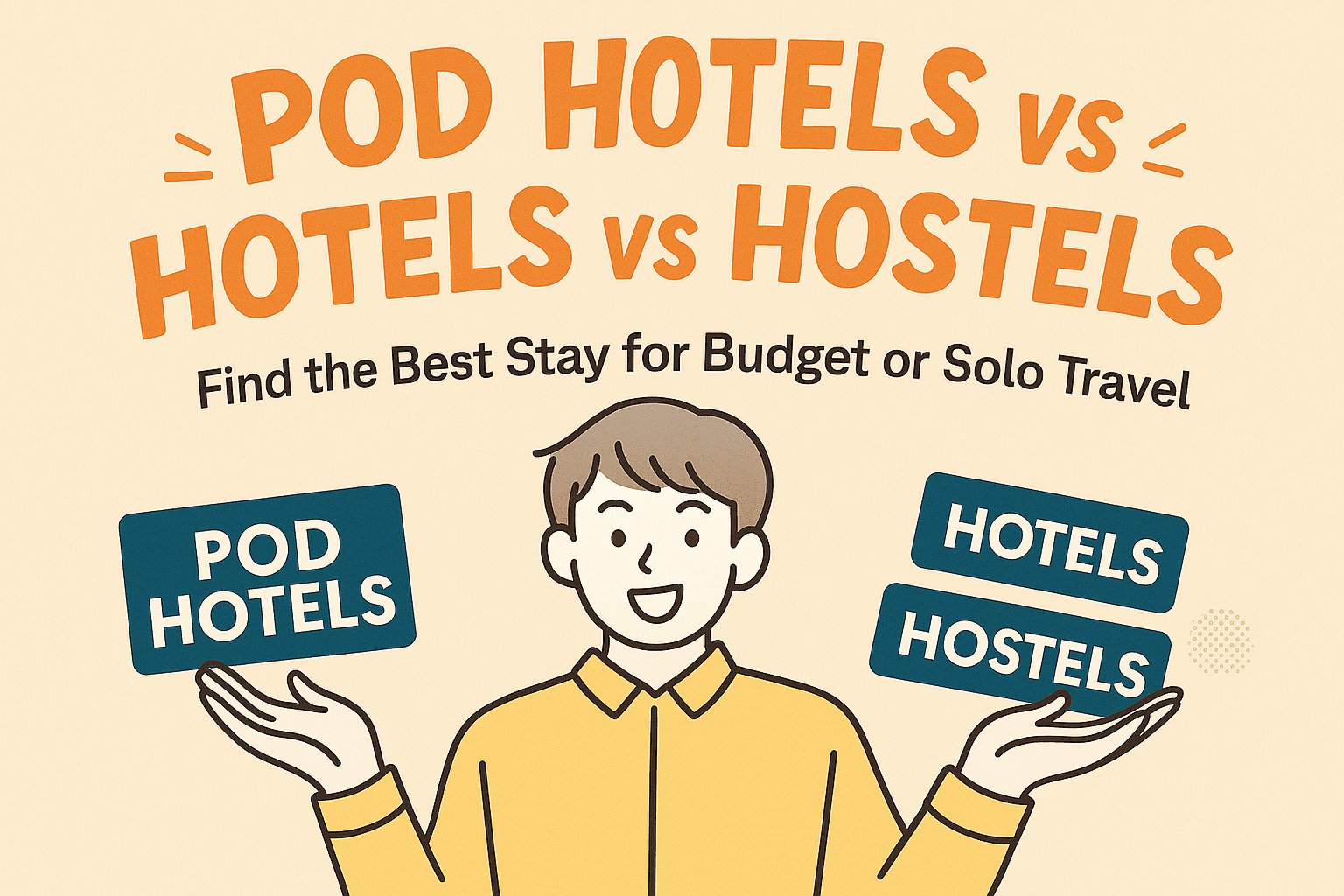 Pod Hotels vs Hotels vs Hostels – Find the Best Stay for Budget or Solo ...